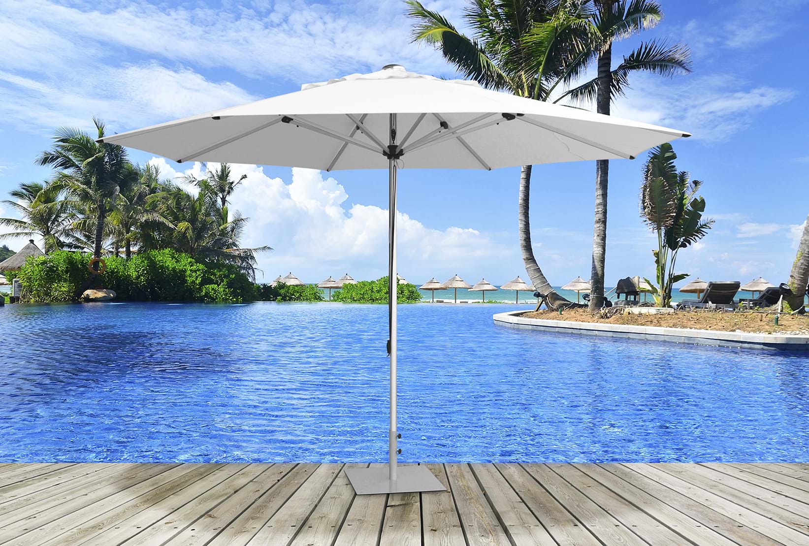 Cafe Market Umbrella | Wellington Blinds & Shutters